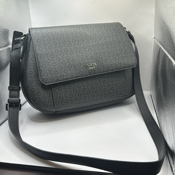 Guess | Bags | Guess Colmar Signature Flap Crossbody Shoulder Bag In ...